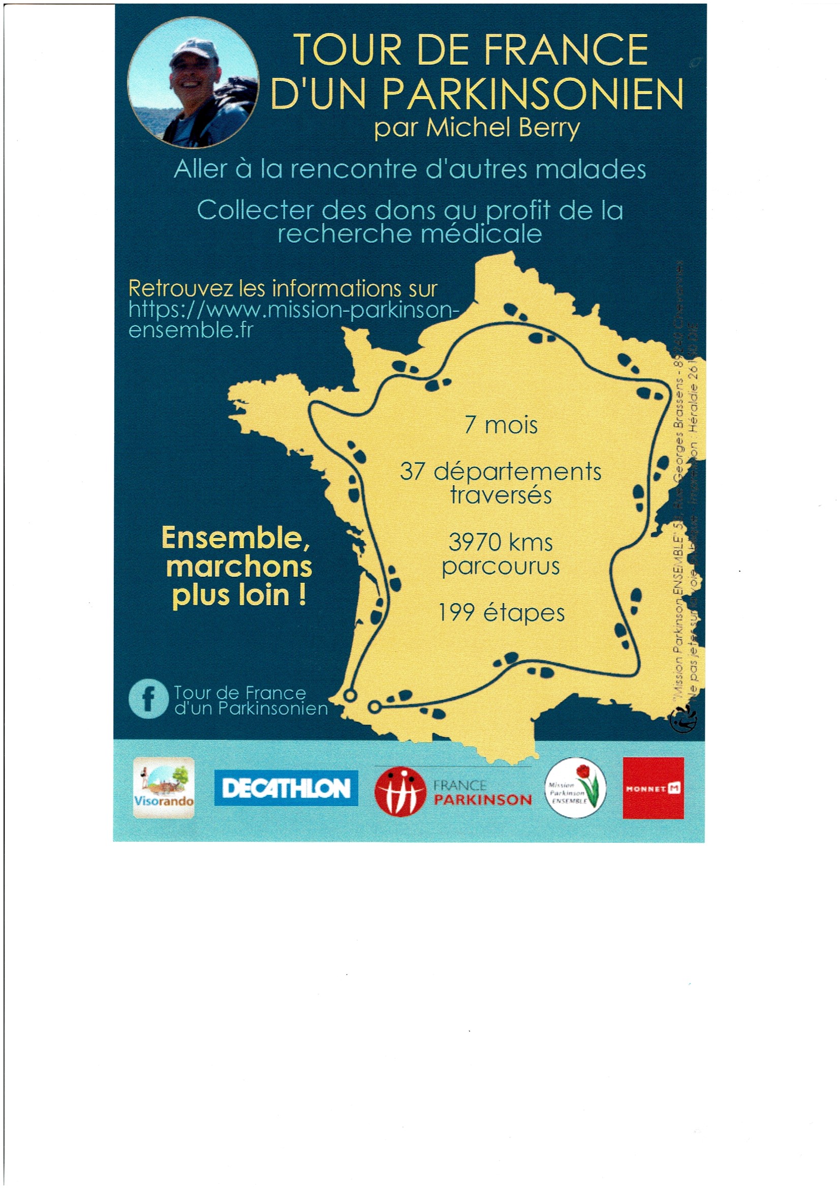 Genneville Bienvenue marche pour la maladie de parkinson avec Michel ...